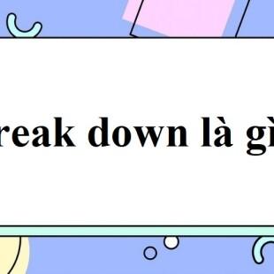 Break down là gì? Cách sử dụng Break down trong Tiếng Anh