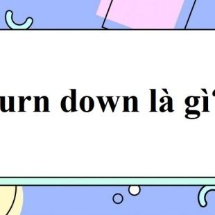 Turn down là gì? Cách sử dụng Turn down trong Tiếng Anh