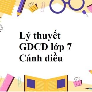 Lý thuyết GDCD 7 Cánh diều | Tổng hợp kiến thức GDCD 7 Cánh diều | Lý ...