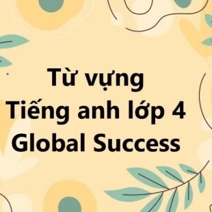 Từ vựng Tiếng anh lớp 4 Unit 2: Time and daily routines - Global Success