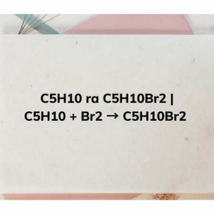 C5H10 ra C5H10Br2 | C5H10 + Br2 → C5H10Br2