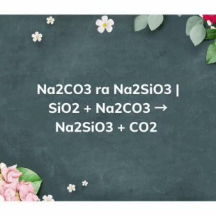 SiO2 + Na2CO3 → Na2SiO3 + CO2 | Na2CO3 ra Na2SiO3