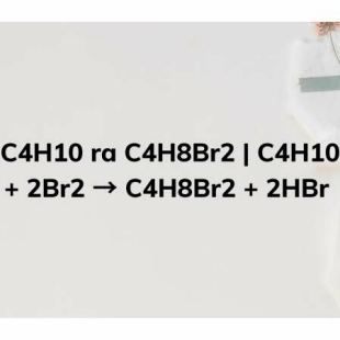 C4H10 ra C4H8Br2 | C4H10 + 2Br2 → C4H8Br2 + 2HBr