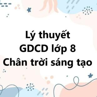 Lý thuyết GDCD 8 Chân trời sáng tạo | Tổng hợp kiến thức GDCD 8 Chân ...