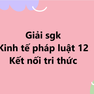 Giải sgk Kinh tế pháp luật 12 Kết nối tri thức | Giải bài tập KTPL 12 ...