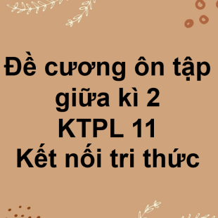 Đề cương ôn tập giữa kì 2 KTPL 11 Kết nối tri thức năm 2025