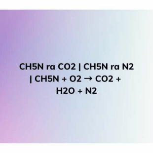 CH5N ra CO2 | CH5N ra N2 | CH5N + O2 → CO2 + H2O + N2
