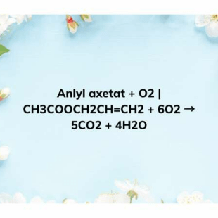CH3COOCH2CH=CH2 ra CO2 | Anlyl axetat + O2 | CH3COOCH2CH=CH2 + 6O2 → ...